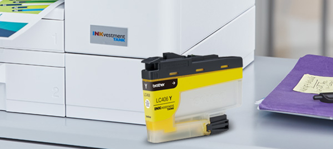 Brother Genuine LC406YS Standard-Yield Yellow Ink Cartridge